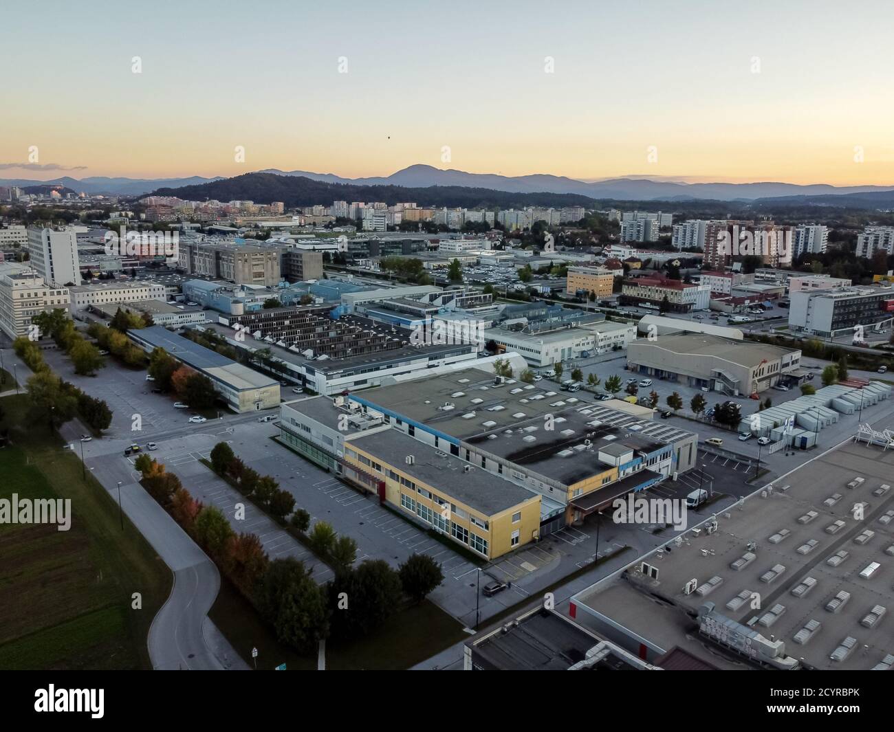 Drone evening hi-res stock photography and images - Alamy