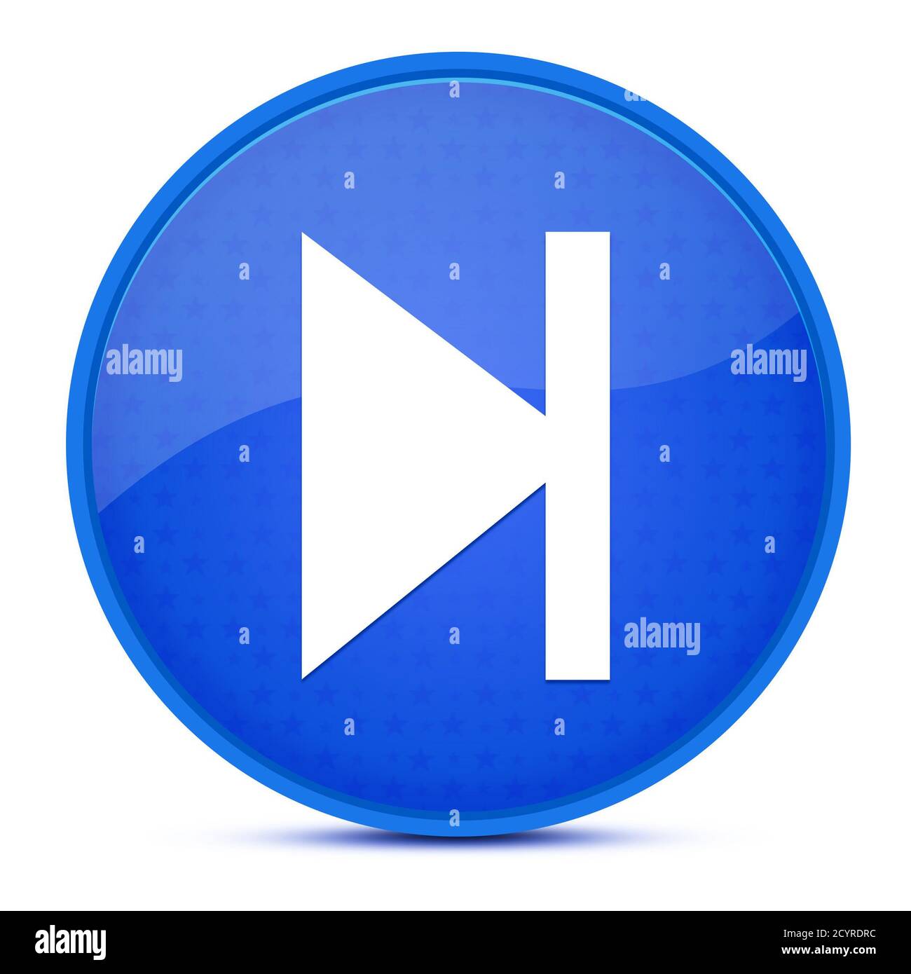 Next track aesthetic glossy blue round button abstract illustration ...