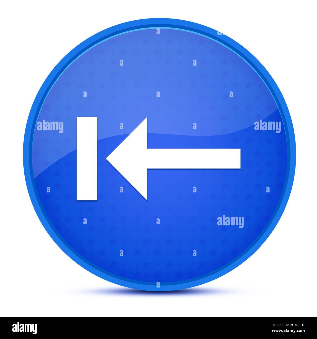 Back aesthetic glossy blue round button abstract illustration Stock ...