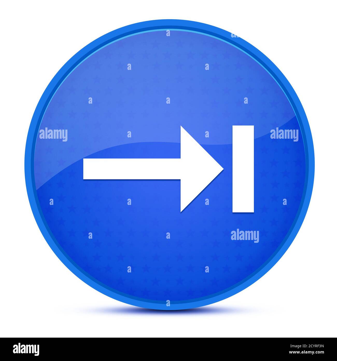 Next aesthetic glossy blue round button abstract illustration Stock ...