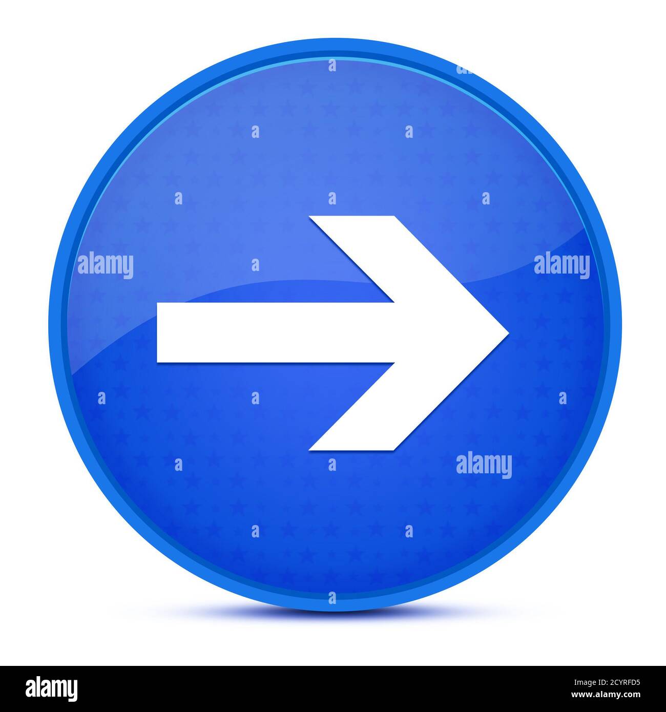 Next arrow aesthetic glossy blue round button abstract illustration ...