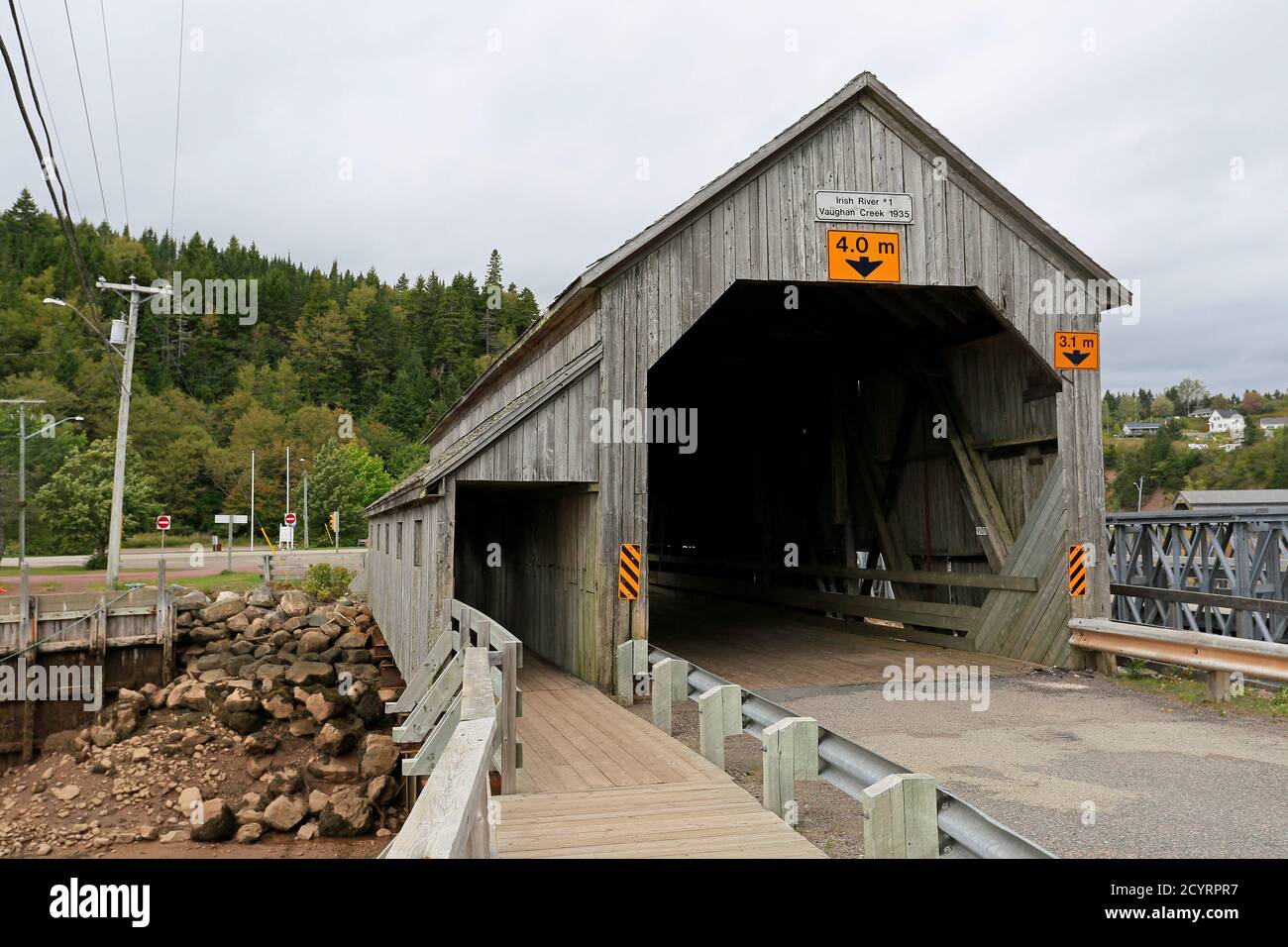 Irish River #1 Covered Bridge New Brunswick, Canada Stock Photo - Alamy