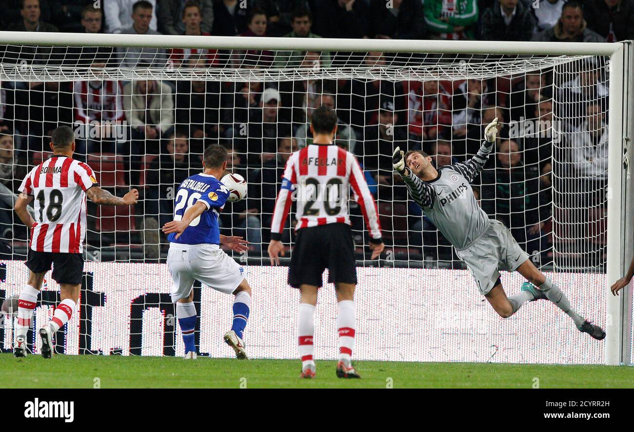 Psv eindhoven goalkeeper andreas isaksson hi-res stock photography and ...