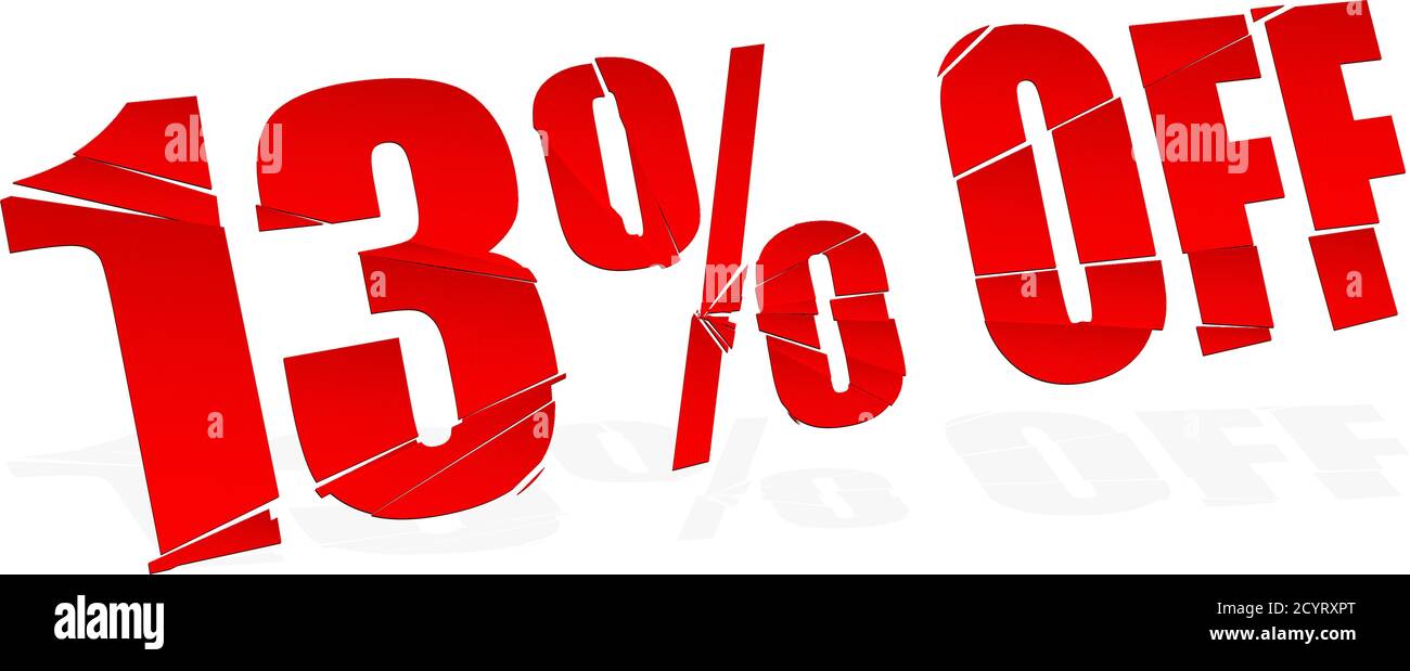 cracked, smashed, splattered and exploding percentage, discount numbers ...