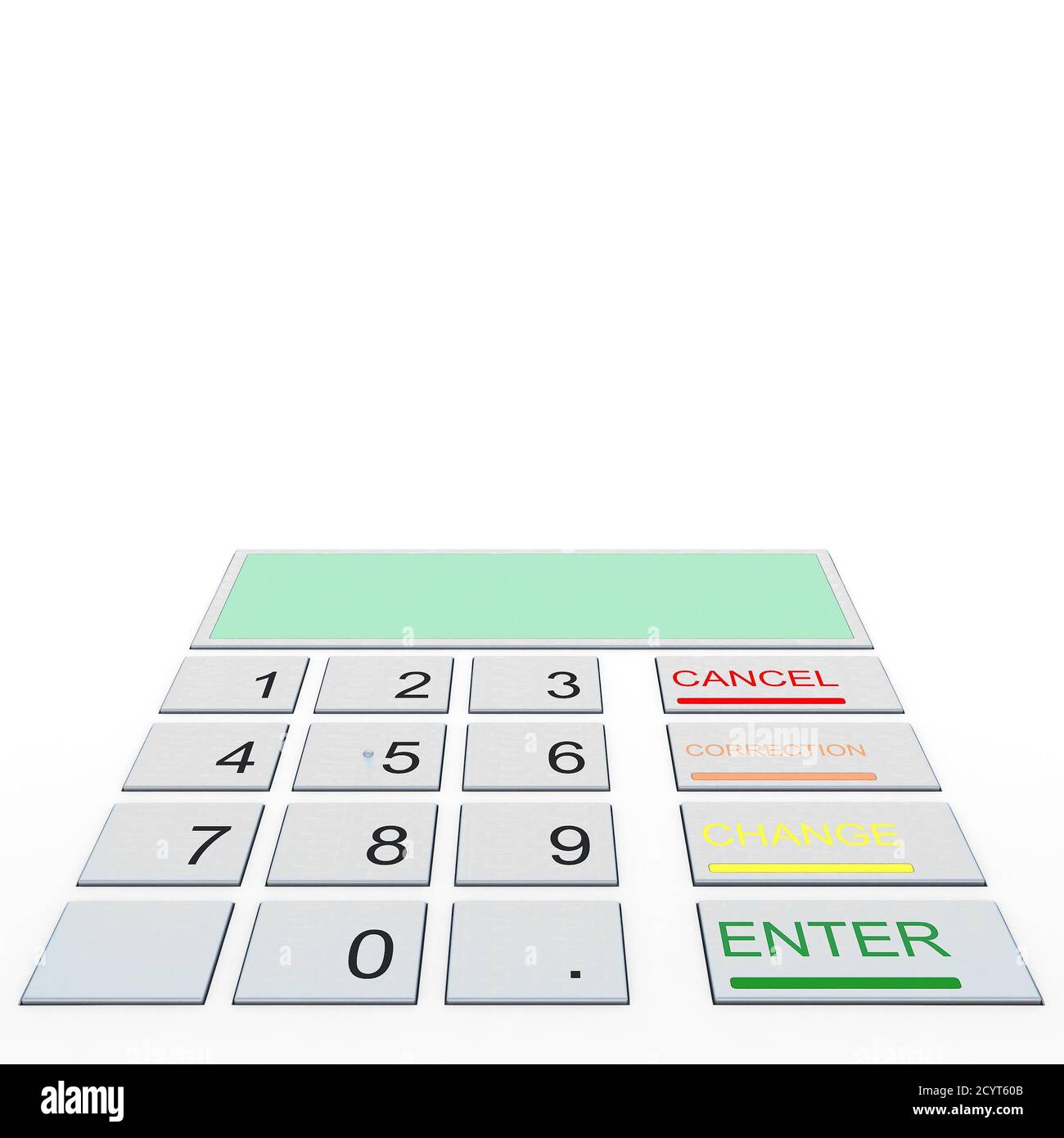 Closeup ATM buttons Stock Photo - Alamy