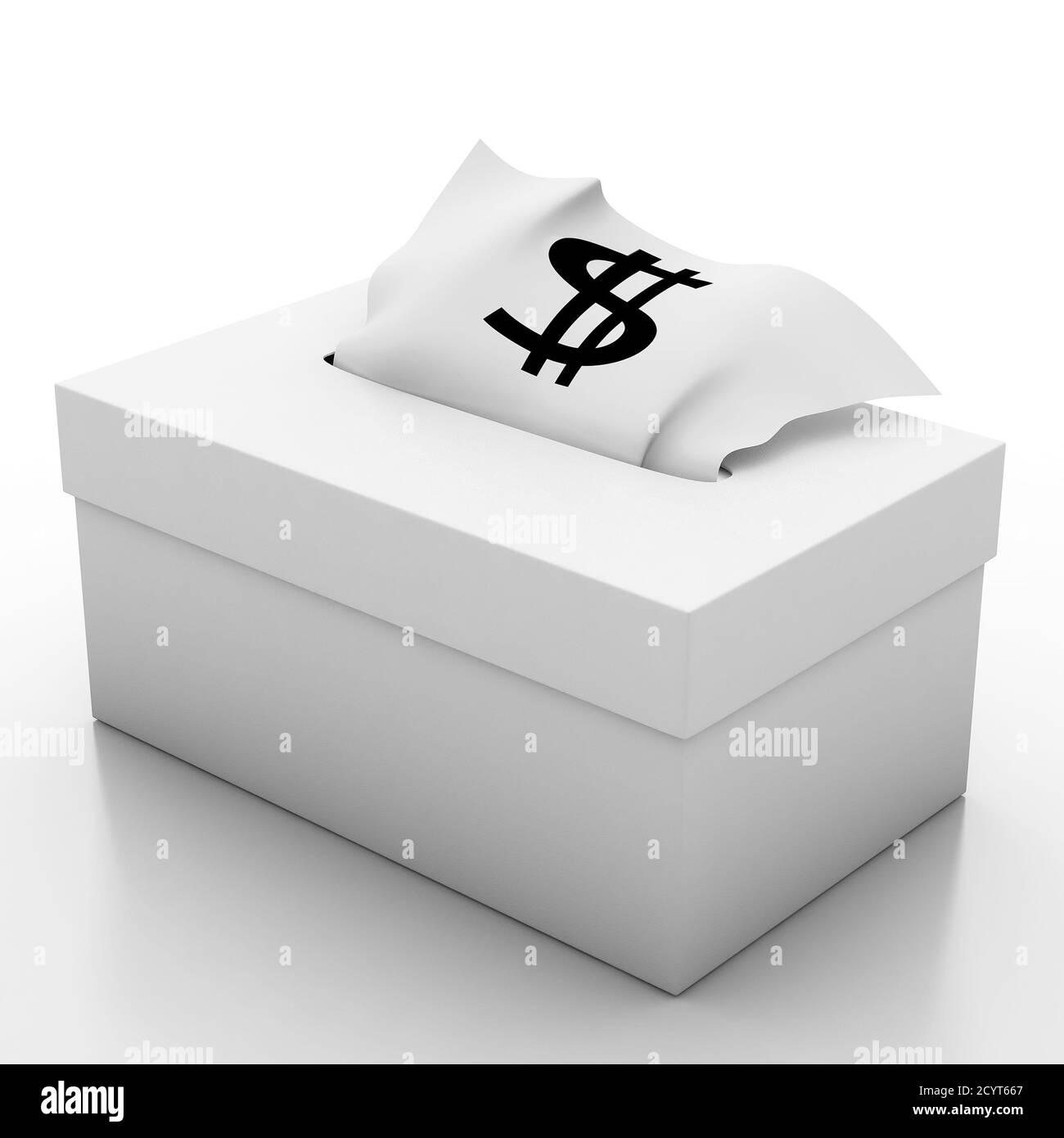 Tiissue box isolated on white background 3d illustrator Stock Photo - Alamy