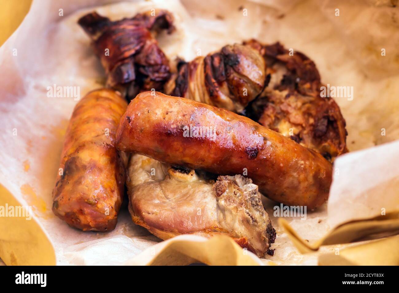 Mixed meat from grill hi-res stock photography and images - Alamy