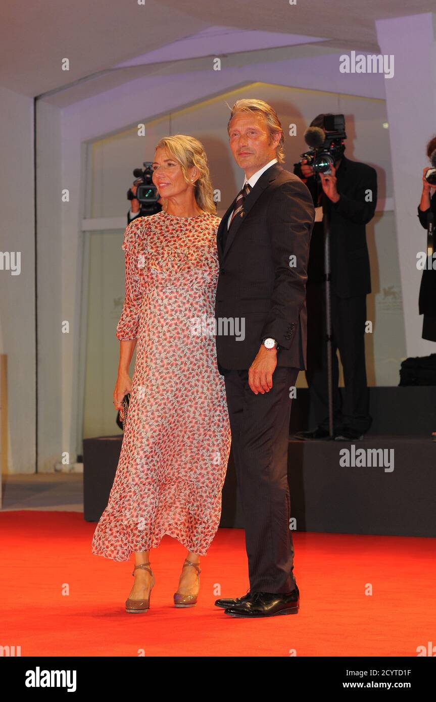 Hanne Jacobsen and Mads Mikkelsen attend the MISS MARX premiere during ...