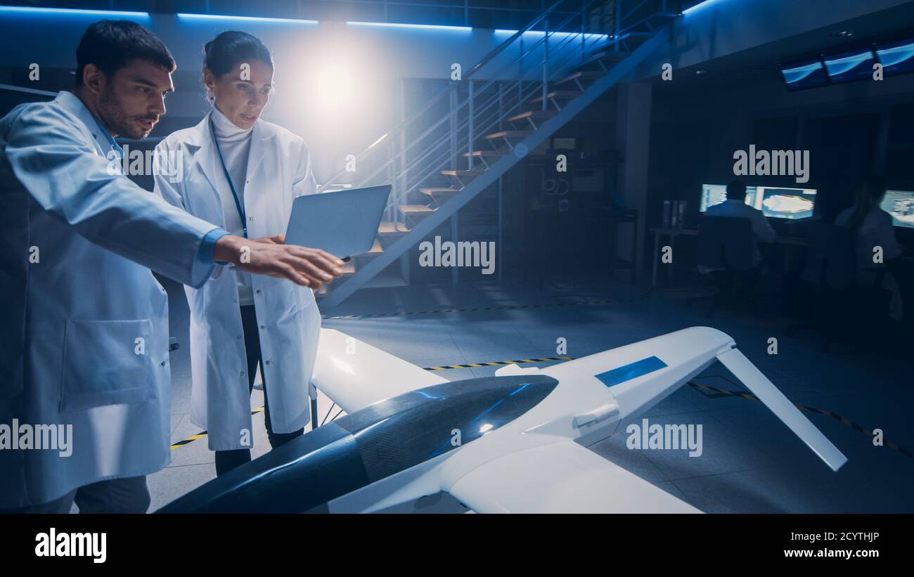 Meeting of Aerospace Engineers Working On Unmanned Aerial Vehicle Drone ...