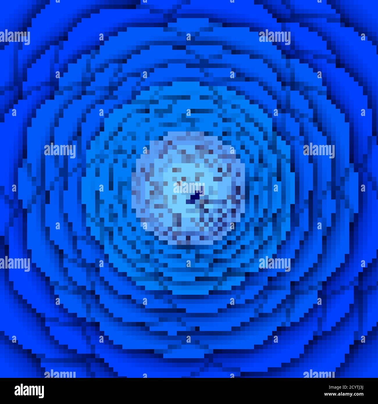 Abstract background. Blue spiral flower pattern. Abstract Lotus Flower ...