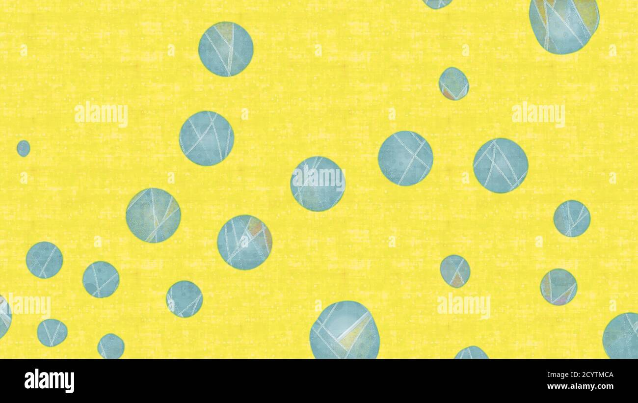 Abstract pattern with blue circles on a yellow background. Perfect for ...