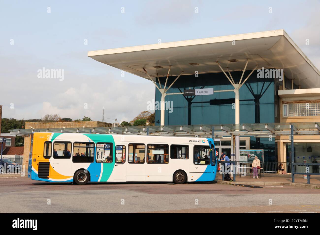 A STAGECOACH SINGLE DECK BUS IN THE NEW 2020 LIVERY IMAGE Stock Photo ...
