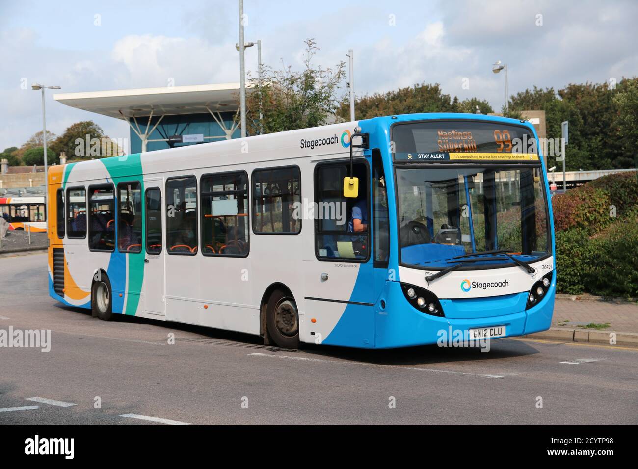 STAGECOACH SINGLE DECK BUS IN NEW 2020 LIVERY Stock Photo - Alamy
