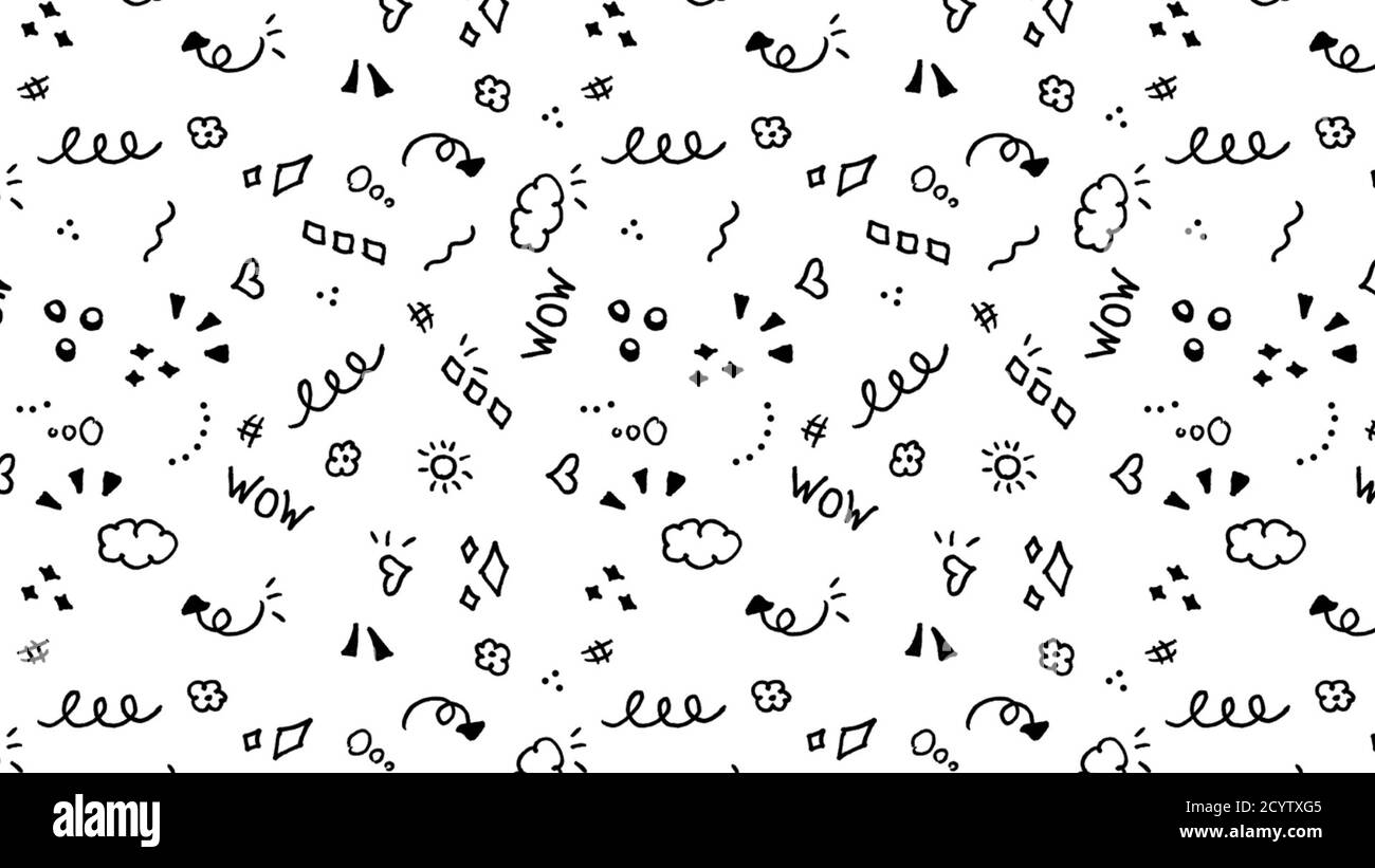 Beautiful illustration of different shaped symbols on a white ...