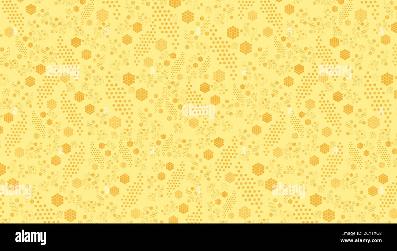 Beautiful illustration with yellow hexagons. Perfect for wallpaper or ...