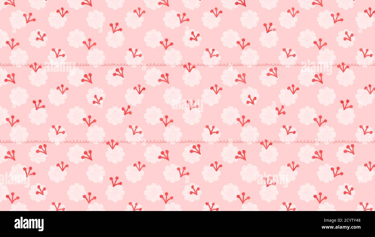Beautiful flower pattern in pink color. Perfect for background or ...