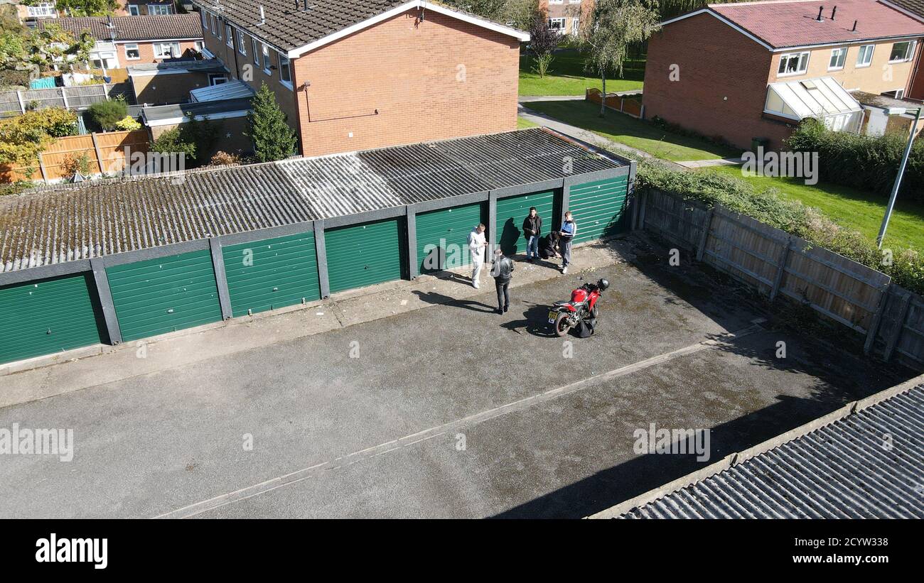 Council estate garages hi-res stock photography and images - Alamy