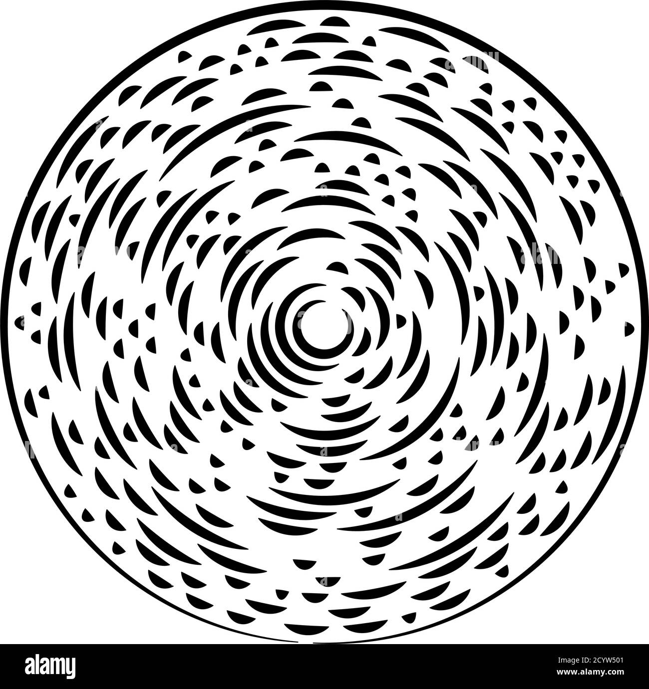 Abstract circular ,radial design element. Geometric radiating dashed ... Abstract circular ,radial design element. Geometric radiating dashed ...