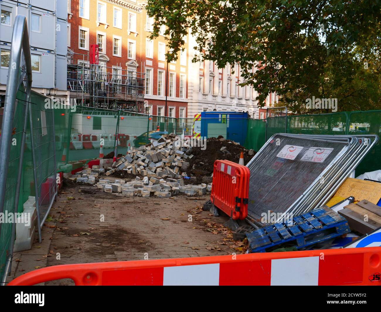 Cordoned off construction site hi-res stock photography and images - Alamy
