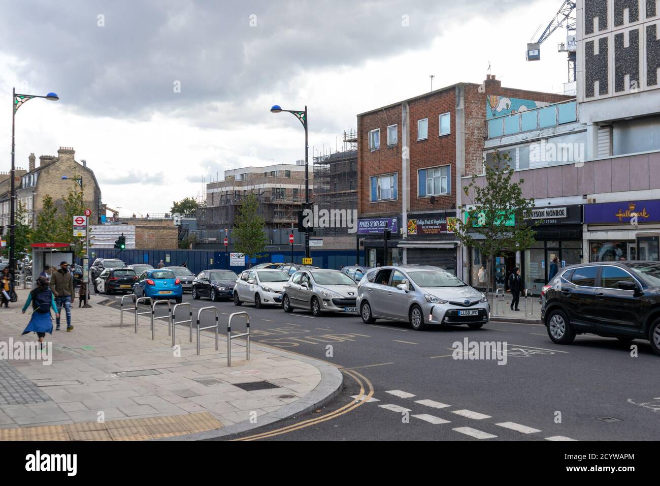 Forest Gate high street development, construction work, london, uk ...