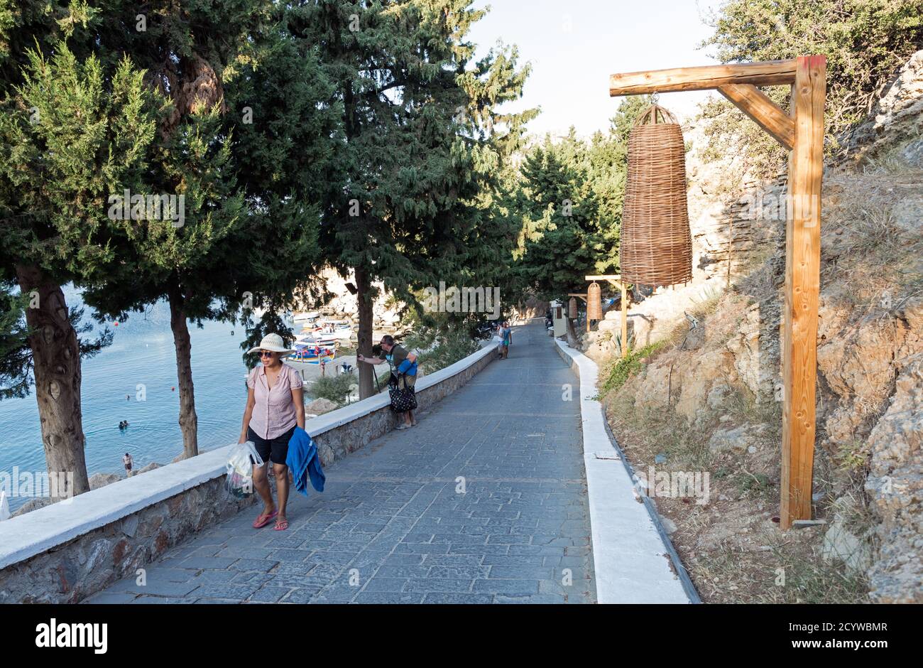 Rhodes village hi-res stock photography and images - Alamy