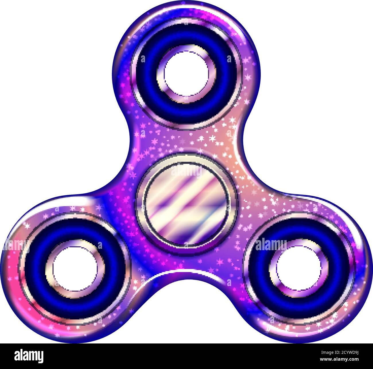 Realistic fidget spinner. Stress relieving toy. Trendy hand spinning ...