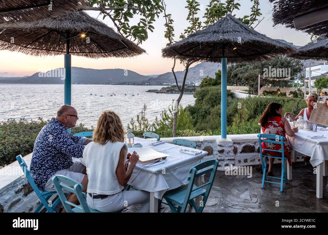 Greek Taverna By Night High Resolution Stock Photography and Images - Alamy