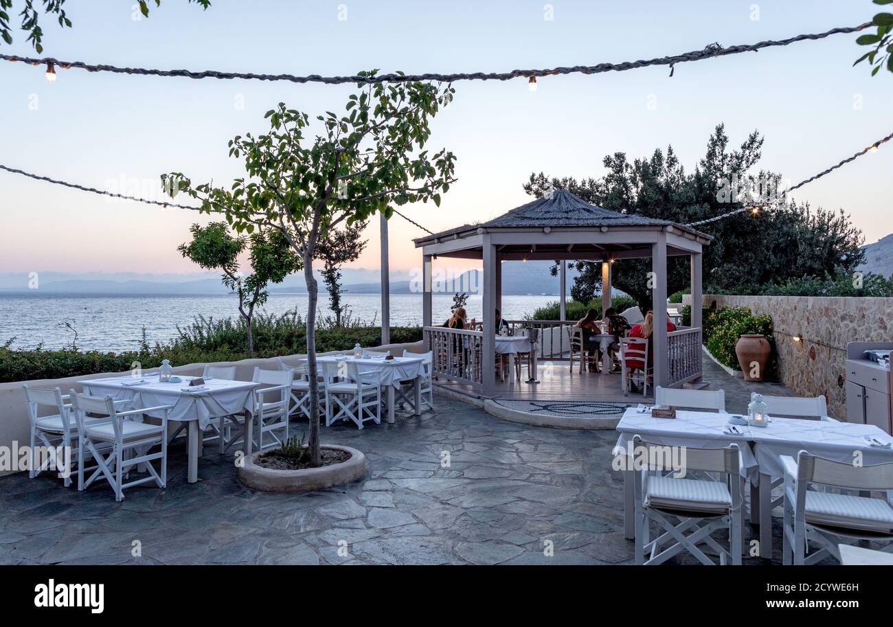 Greek Taverna By Night High Resolution Stock Photography and Images - Alamy
