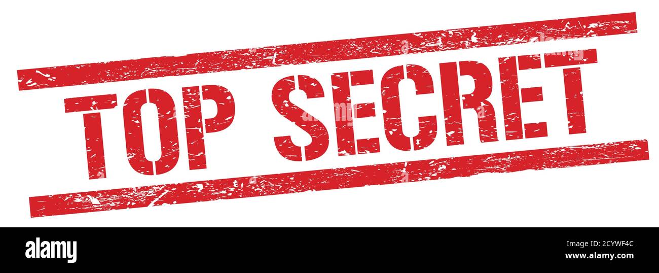 TOP SECRET text on red grungy rectangle stamp sign Stock Photo - Alamy