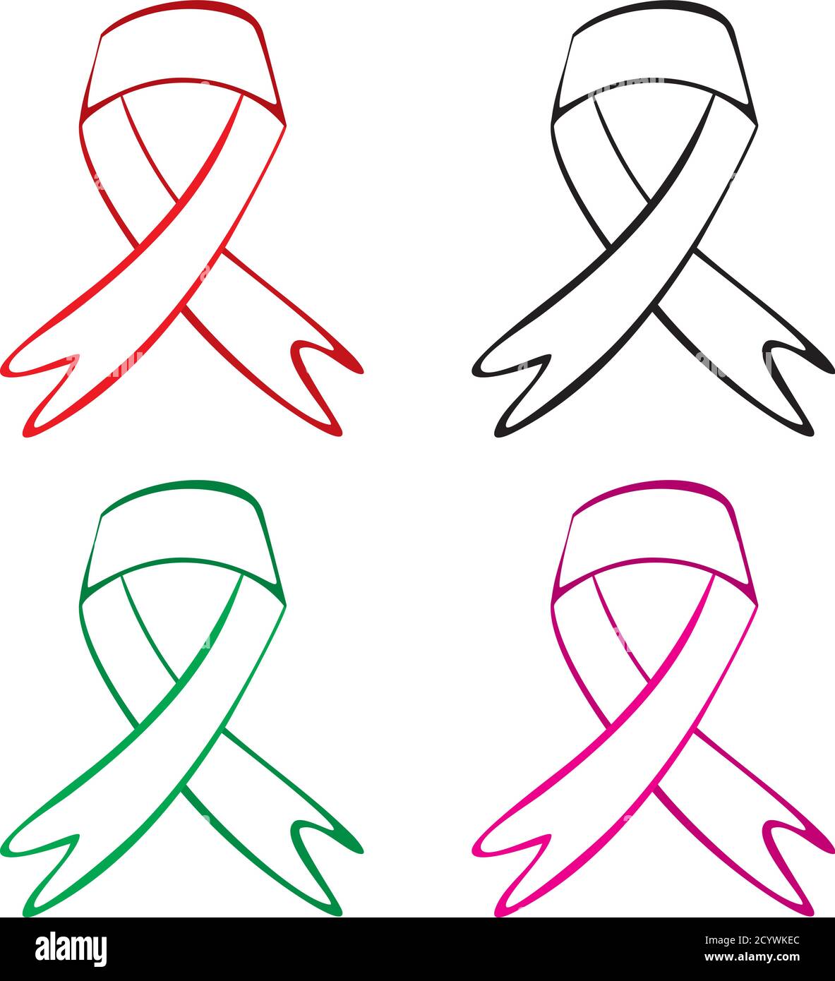 Satin tapes Stock Vector Images - Alamy