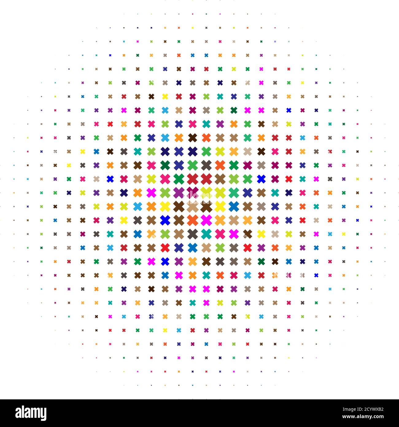 Circle made of plus, cross marks, signs Stock Vector Image & Art - Alamy