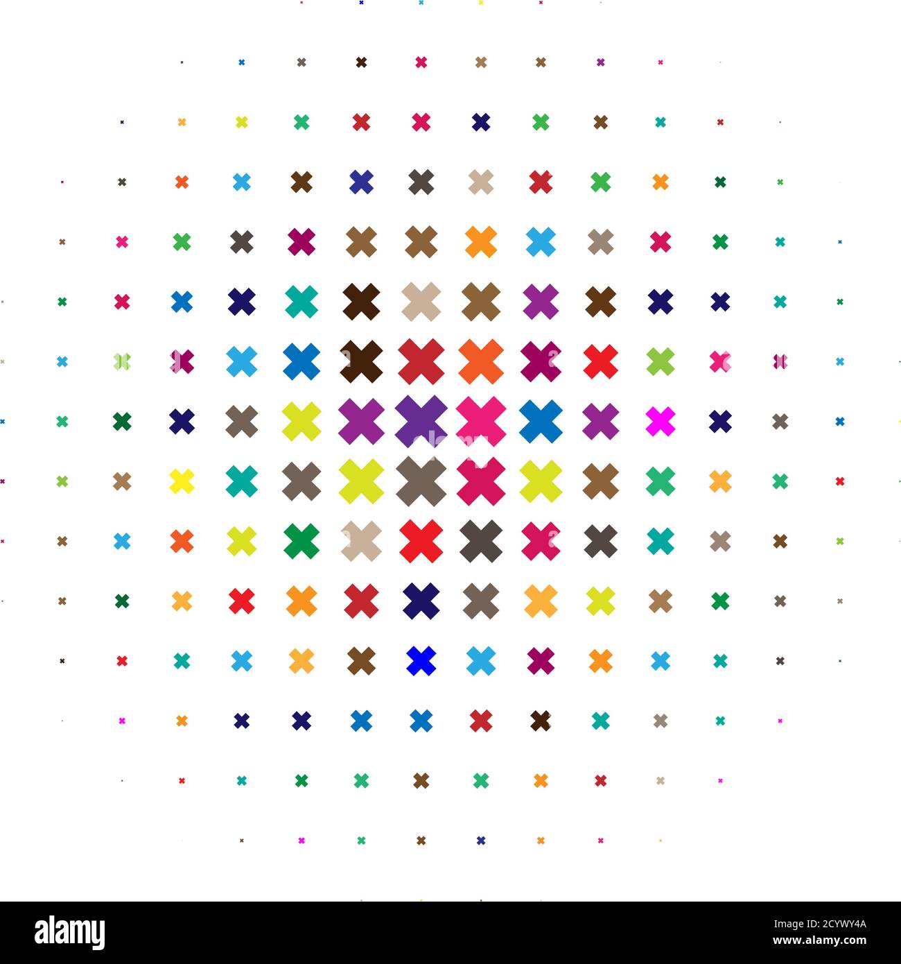 Circle made of plus, cross marks, signs Stock Vector Image & Art - Alamy