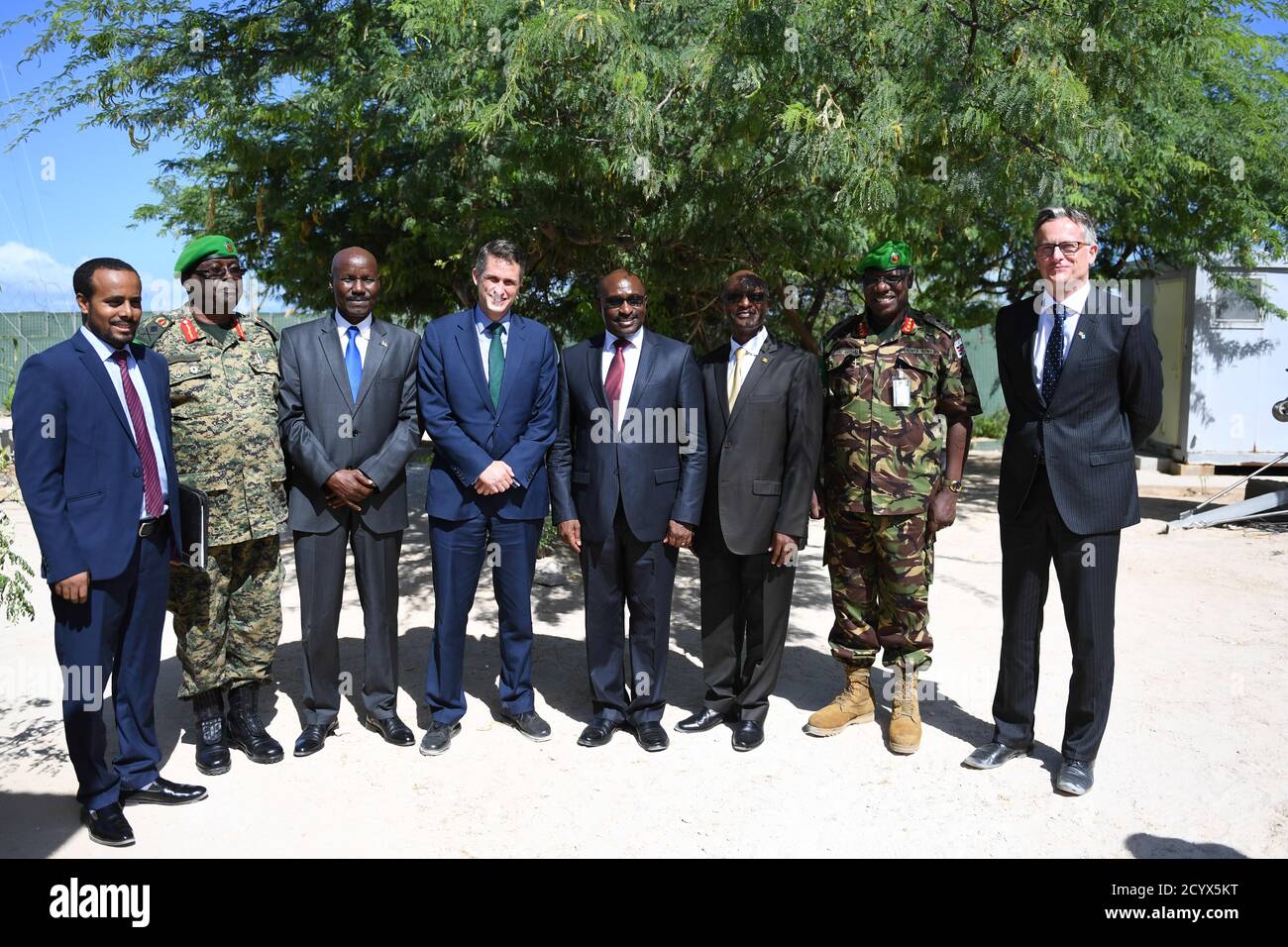 On July 31, 2018, Simon Mulongo, Lt. Gen. Jim Beesigye Owoyesigire, and ...