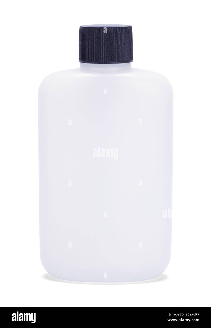 Transparent Plastic Bottle Isolated on White Bckground Stock Photo - Alamy