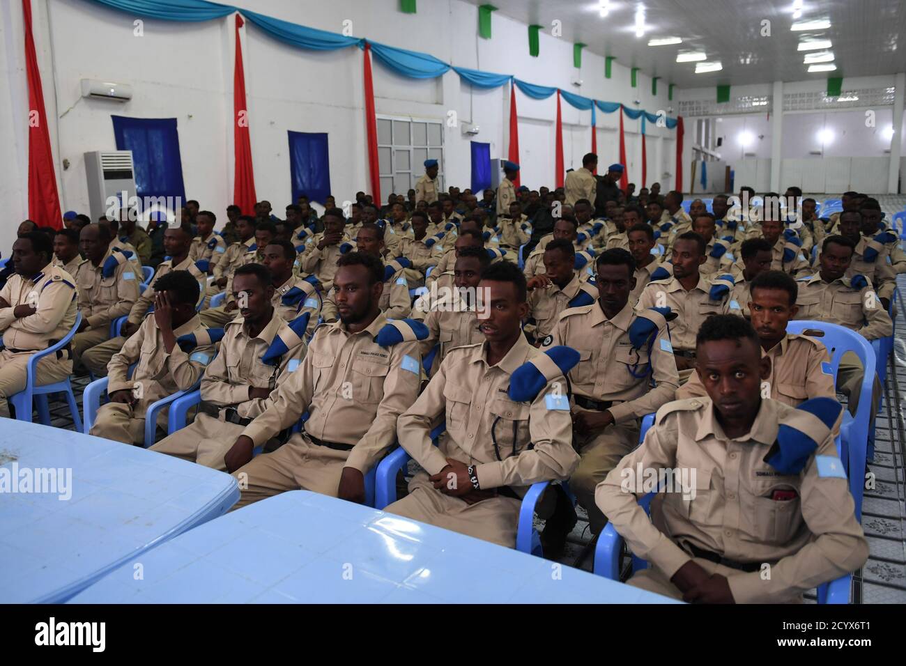 On August 9, 2018, newly recruited Somali Police Force personnel ...