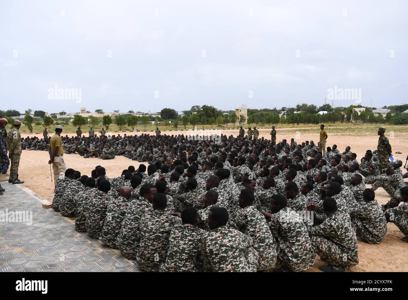 Somali National Army (SNA) soldiers at the Gen. Gordon Military ...