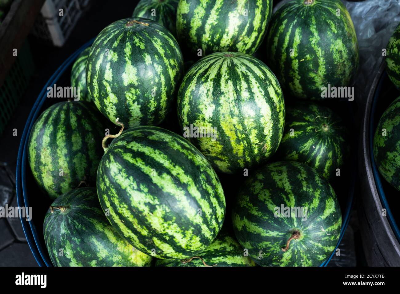 Watermelon for sale in the market,Watermelon background Stock Photo - Alamy