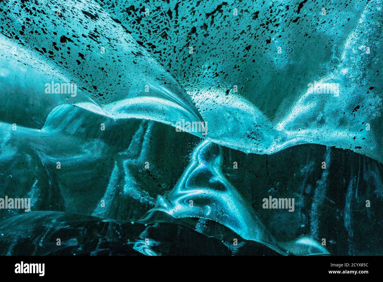 Background texture of an ice cave in Iceland Stock Photo - Alamy