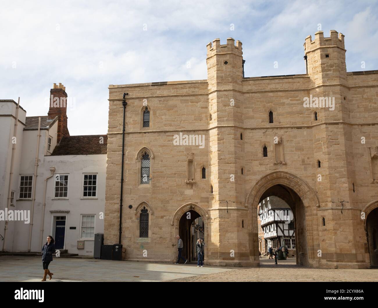 Lincoln exchequer gate arch hi-res stock photography and images - Alamy