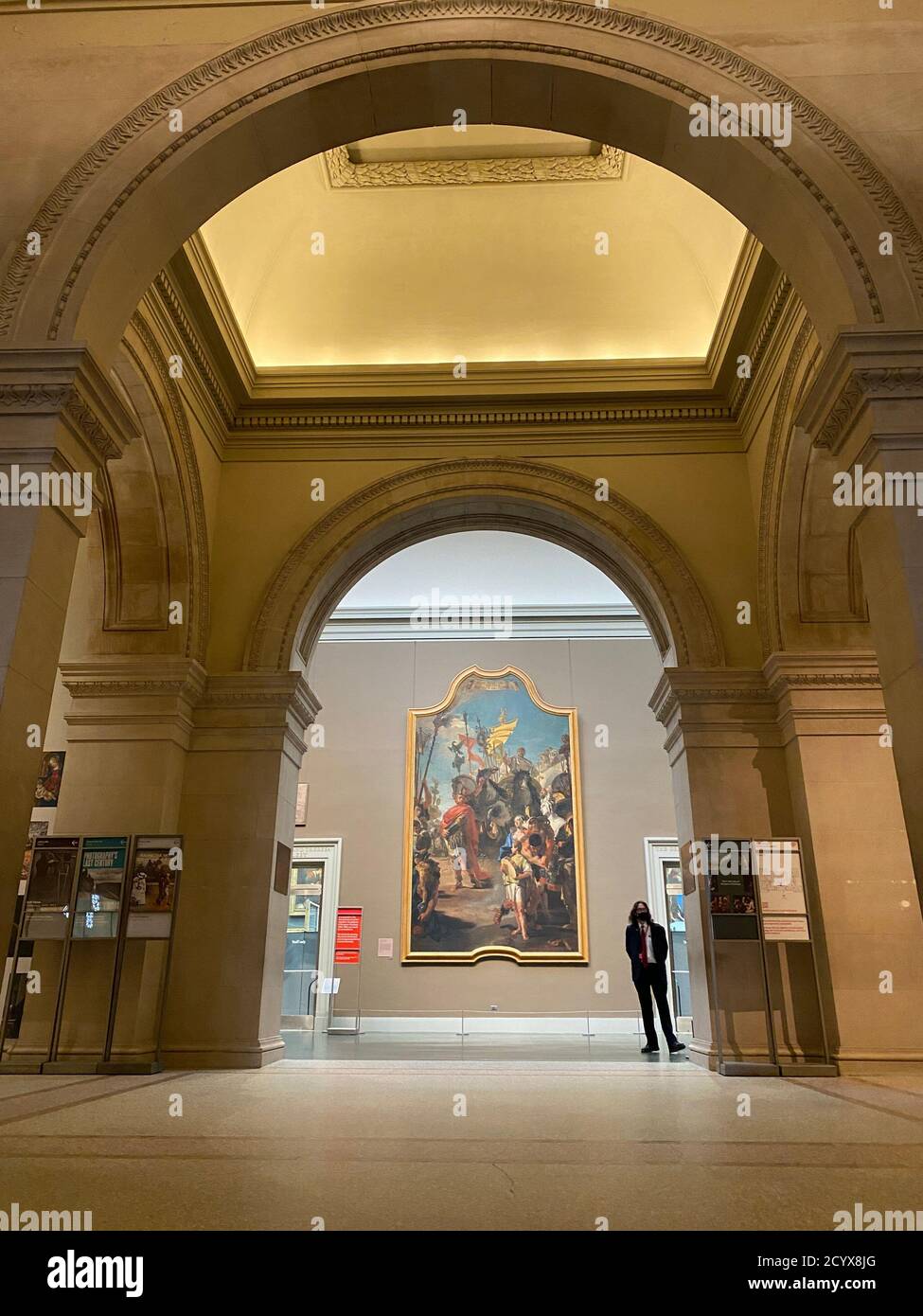 Entrance to the European galleries as you walk up the stairs from the ...