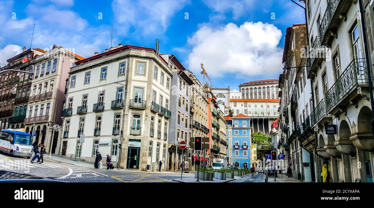 Porto street view porto portugal hi-res stock photography and images ...