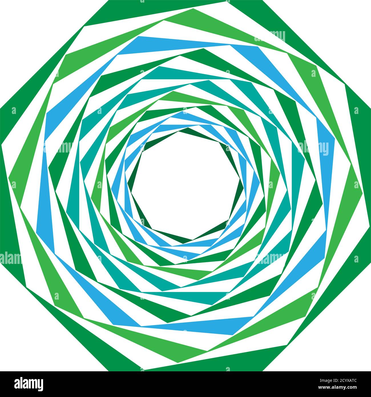 Circular, radial abstract spiral, vortex design element. Swirl, twirl ...