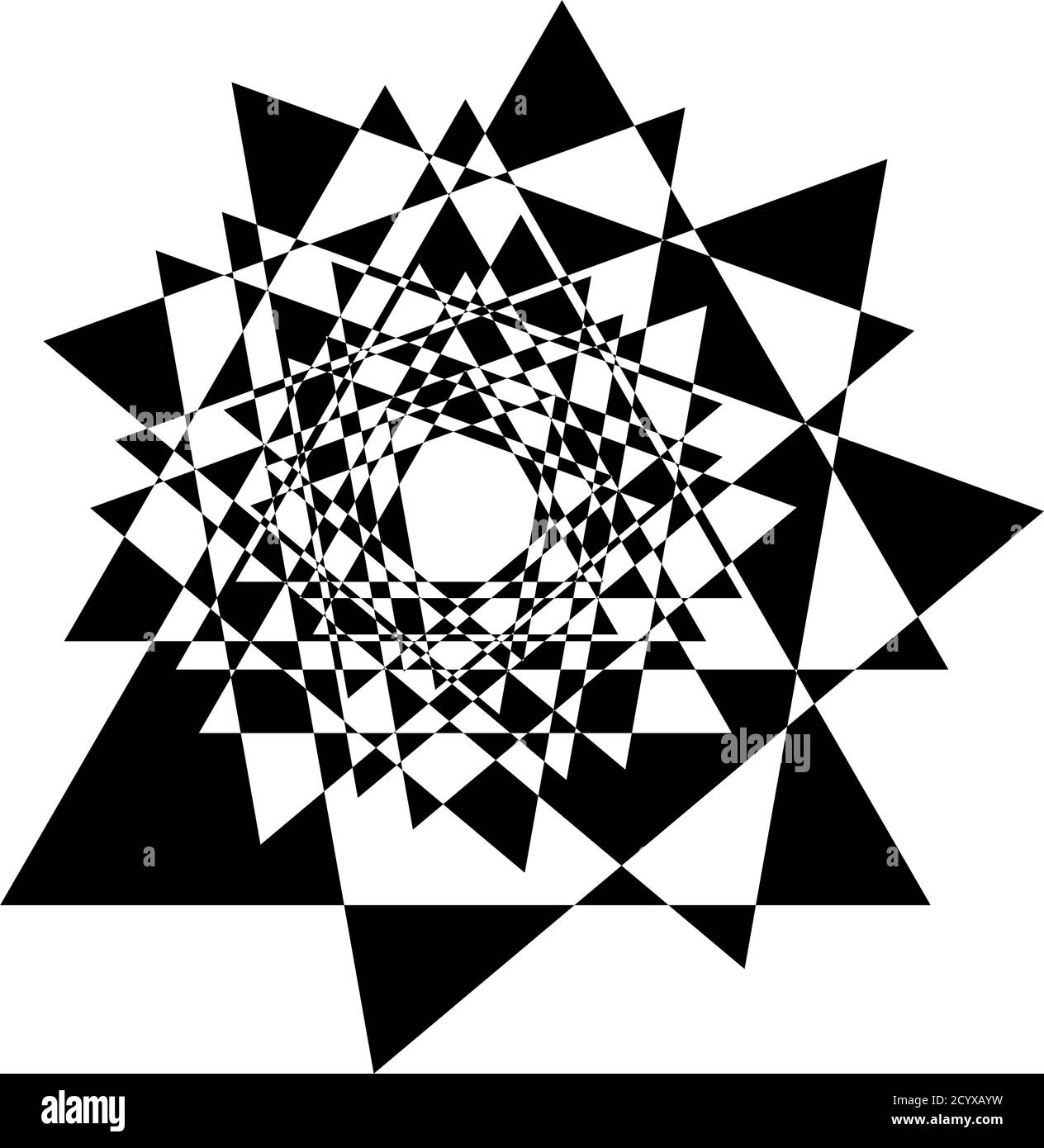 Circular, radial abstract spiral, vortex design element. Swirl, twirl ...