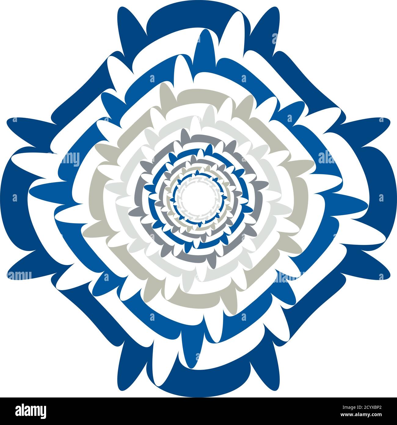 Circular, radial abstract spiral, vortex design element. Swirl, twirl ...