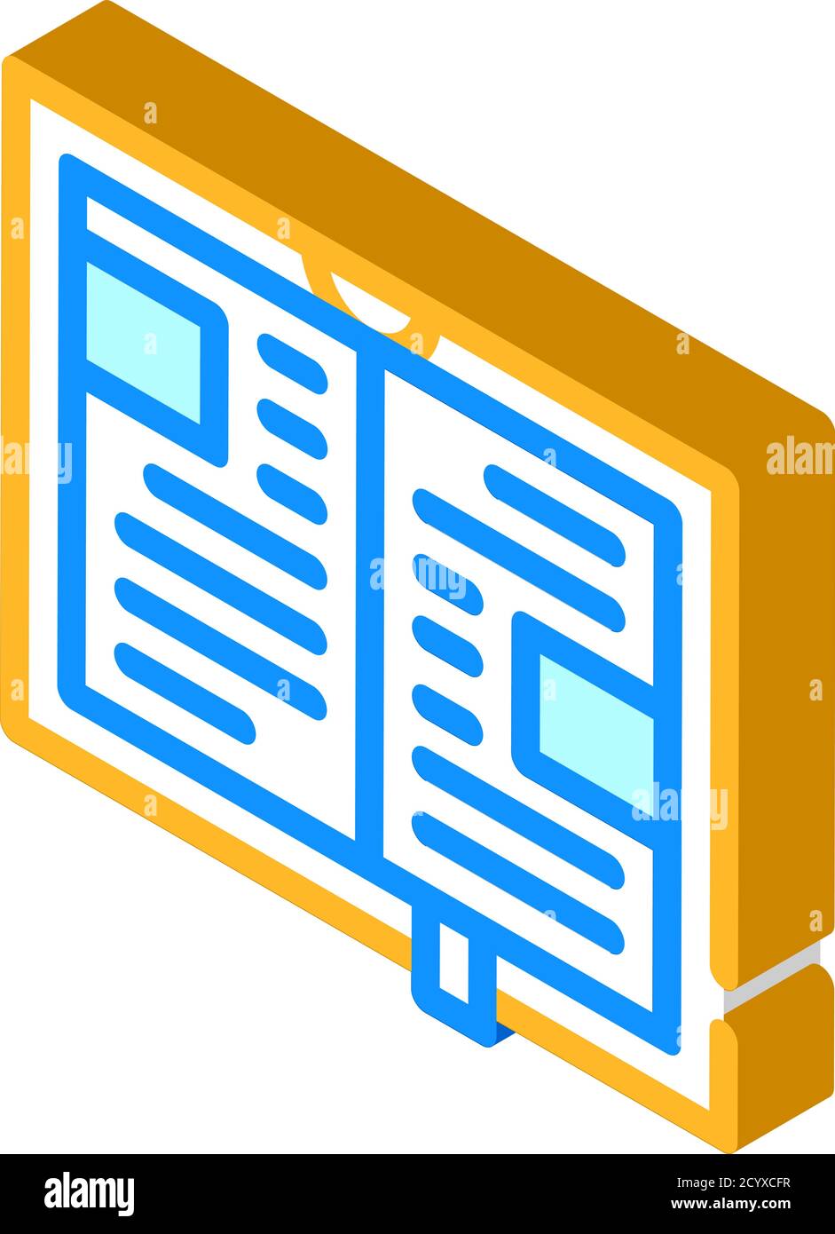 literature book lesson isometric icon vector illustration Stock Vector ...