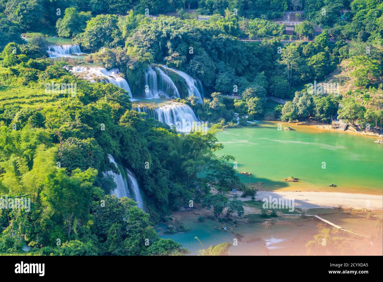 Ban Gioc - Detian waterfall in Cao Bang, Vietnam Stock Photo - Alamy