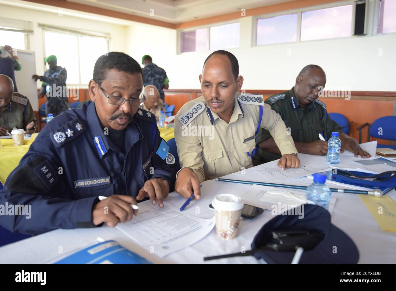 Somali Police Force high-ranking officers attended the closing ceremony ...