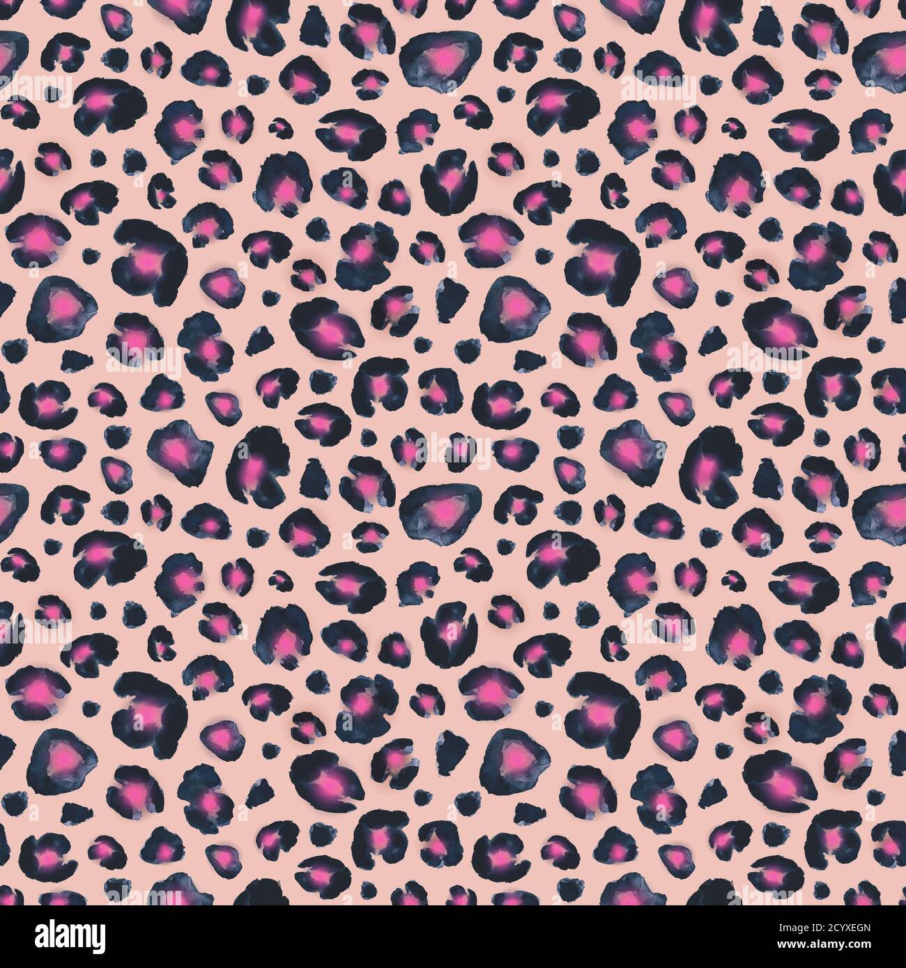 Black And Pink Cheetah Print Wallpaper