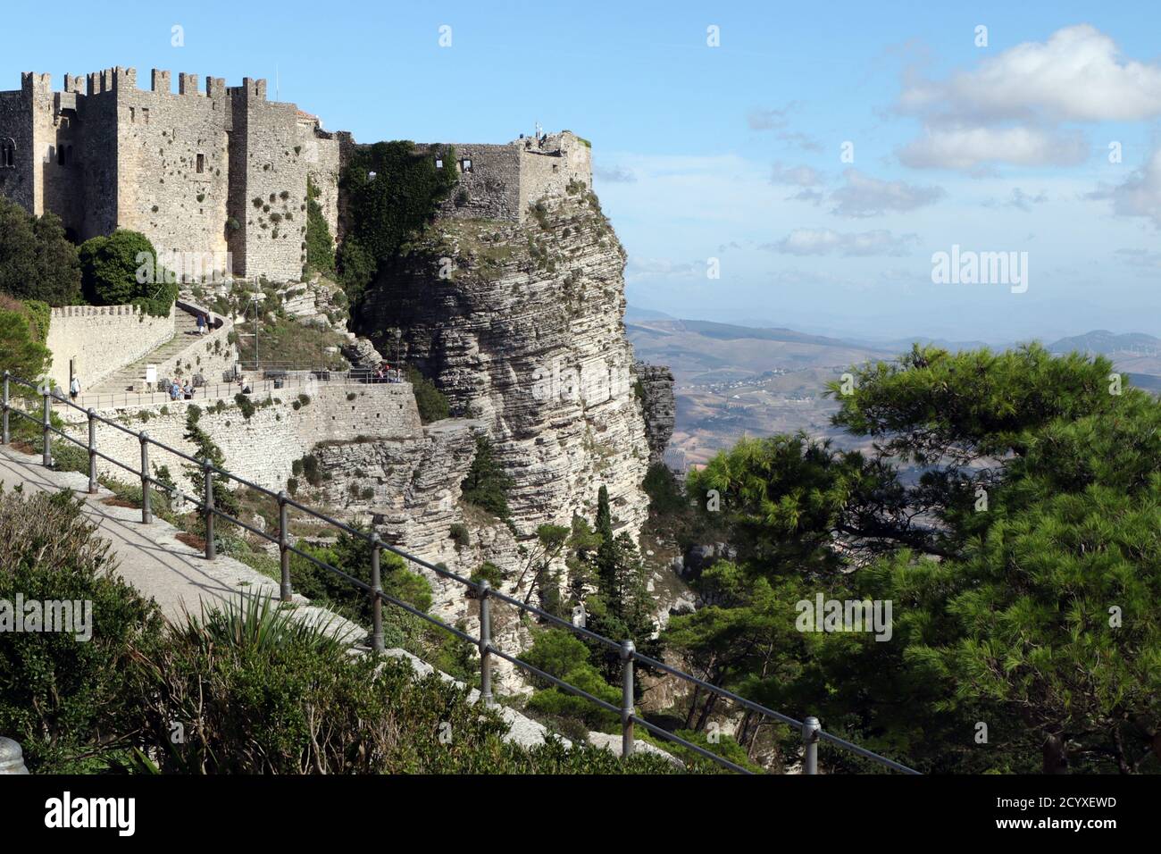 Castello di Venere or Castle of Venus in the ancient city of Erice ...