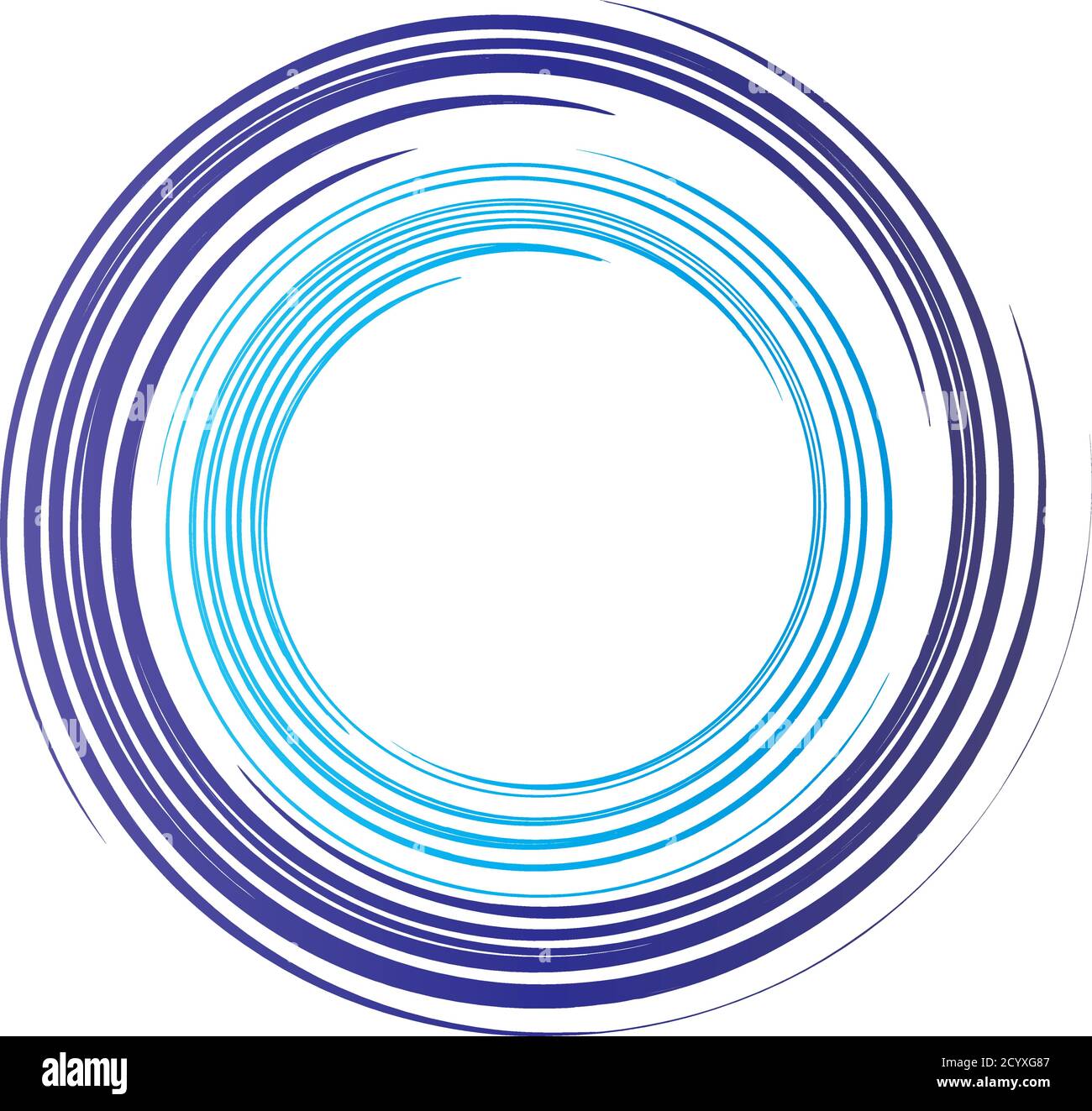 Circular spiral, swirl, twirl circle vector illustration. Radial ...